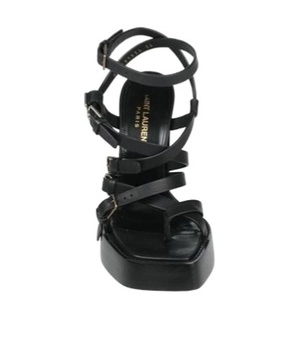 SAINT LAURENT Simple Leather Sandals