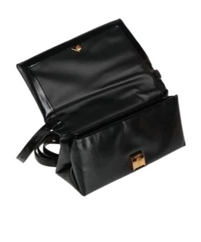 Marni Large Solid-color Leather Handbag - Black