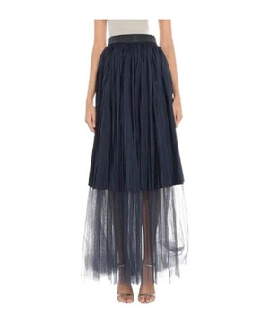 Brunello Cucinelli Solid Color Tulle Midi Skirt