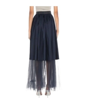 Brunello Cucinelli Solid Color Tulle Midi Skirt