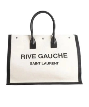 Saint Laurent Canvas Tote Bag - White