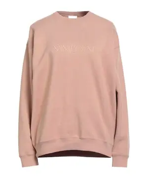 Saint Laurent Solid Color Crew Neck Sweatshirt