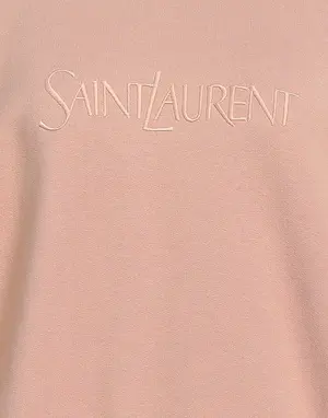 Saint Laurent Solid Color Crew Neck Sweatshirt
