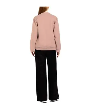 Saint Laurent Solid Color Crew Neck Sweatshirt