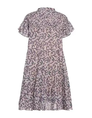 Isabel Marant Étoile Multicolored Short-sleeve Crew Neck Dress