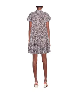 Isabel Marant Étoile Multicolored Short-sleeve Crew Neck Dress