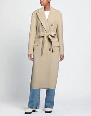 Sportmax Long Solid Felt Trench Coat