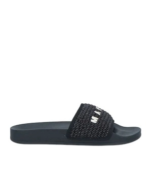 Marni Woven Raffia Pool Slides