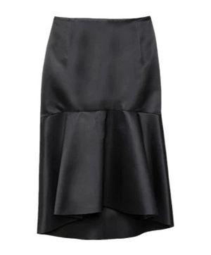 Balenciaga Satin Midi Skirt