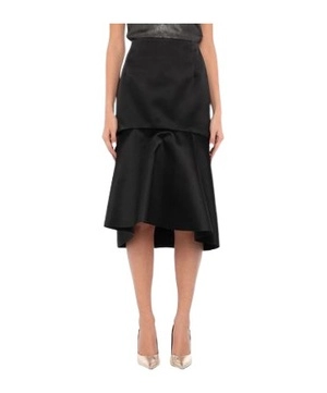 Balenciaga Satin Midi Skirt