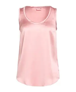 Brunello Cucinelli Fashion Solid-color Sleeveless Top - Pink