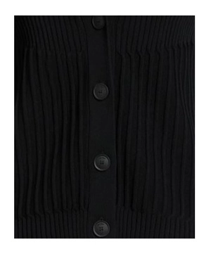 Max Mara V-neck Sleeveless Ribbed Knit Vest