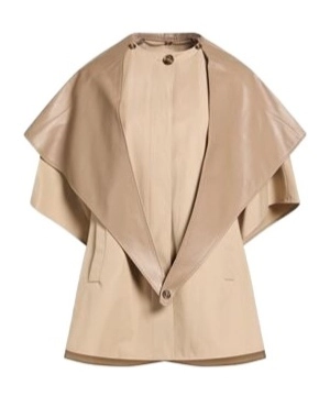 Max Mara Cape-style Spliced Short Coat
