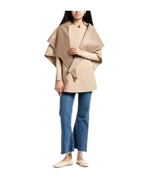 Max Mara Cape-style Spliced Short Coat