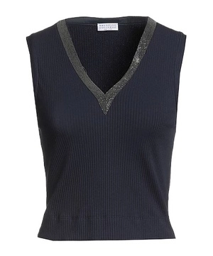 Brunello Cucinelli Sleeveless V-neck Knit Vest