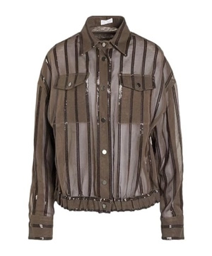 Brunello Cucinelli Sequined Single-breasted Jacket