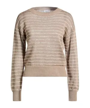 BRUNELLO CUCINELLI Striped Sequin Knitwear