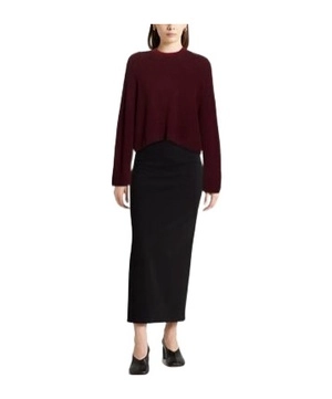 Max Mara Ribbed Cropped Knit Top - Brown