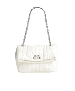 Balenciaga Plain Colour Shoulder Bags - White