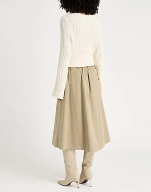 Brunello Cucinelli Solid Color Stretch Twill Skirt