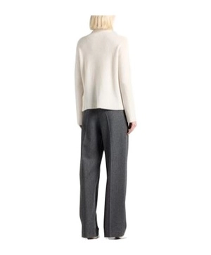 Max Mara Roll-neck Knit Top With Long Sleeves