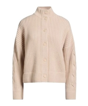 Max Mara High-neck Ribbed Knit Cardigan