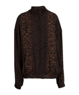 Balenciaga Leopard Print Harrington Jacket