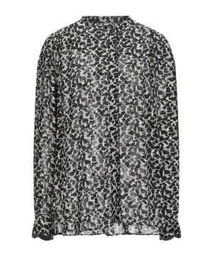 Isabel Marant Étoile Two-tone Stand-collar Long-sleeve Top