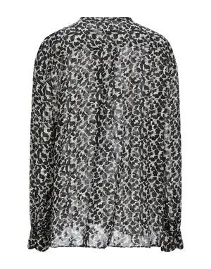 Isabel Marant Étoile Two-tone Stand-collar Long-sleeve Top