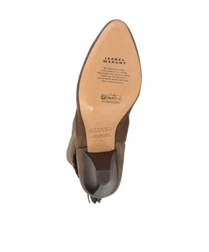 Isabel Marant Étoile Round Toe Platform Leather Boots