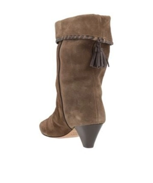 Isabel Marant Étoile Round Toe Platform Leather Boots