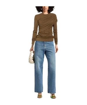 Isabel Marant Étoile Solid Crew Neck Long Sleeve T-shirt