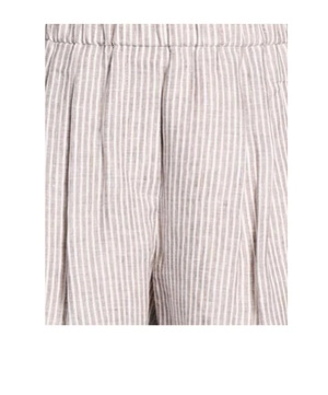 Brunello Cucinelli High Waist Elastic Striped Shorts