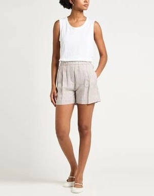 Brunello Cucinelli High Waist Elastic Striped Shorts