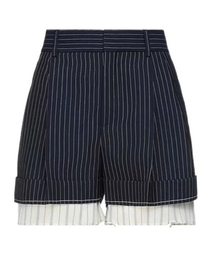 Chloé High-waisted Striped Shorts - Black