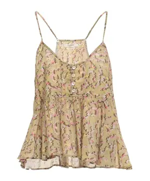 Isabel Marant Étoile Multicolor Sleeveless Crew Neck Top