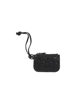 Balenciaga Rhinestone And Stud Decorated Pouch