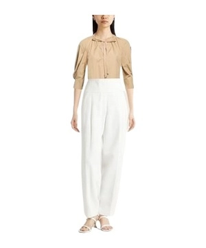 Max Mara Stand-collar Three-quarter Sleeve Blouse