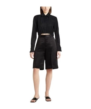 Max Mara Collared Long-sleeve Button-down Shirt - Black