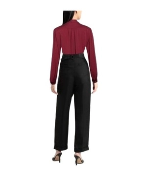 Max Mara Stand-collar Long-sleeve Blouse