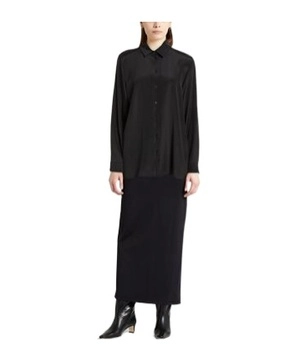 Max Mara Satin Collared Long-sleeve Shirt