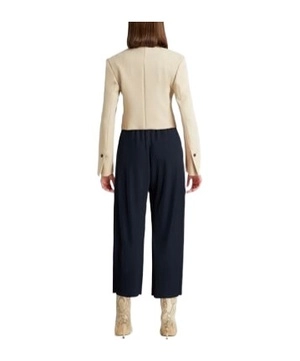Max Mara High-waisted Pleated Texture Wide-leg Trousers