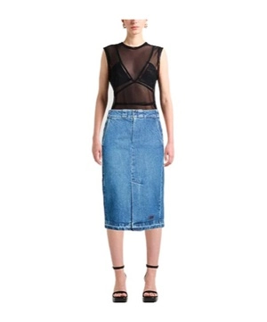 MAISON MARGIELA Dark Denim Pencil Skirt