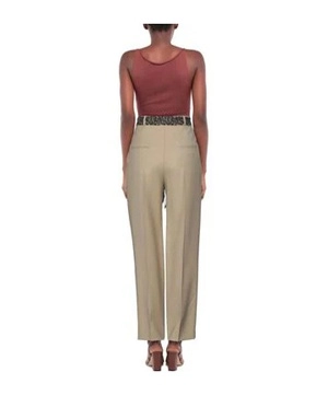 Saint Laurent Ankle-length Tailored Trousers With Fabric Tie Detail - Nude