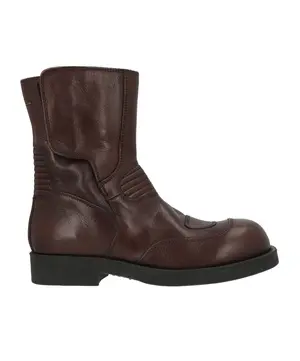 MAISON MARGIELA Minimalist Leather Ankle Boots - Black