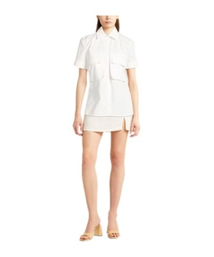 Max Mara Minimal Solid-color Short-sleeve Top