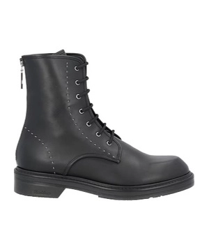 Max Mara Lace-up Leather Ankle Boots