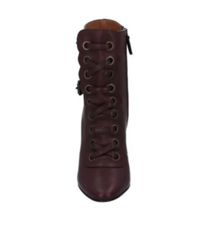 Chloé Solid-color Lace-up Ankle Boots
