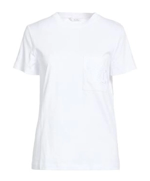 Max Mara Plain Colour T-shirts - White