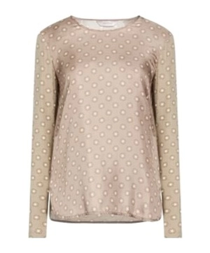 Max Mara Polka-dot Crew-neck Long-sleeve Top